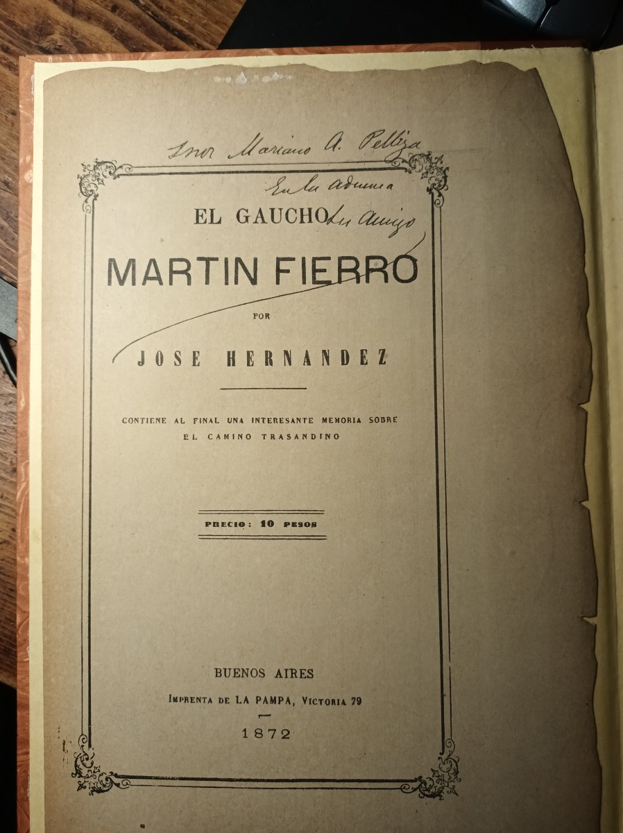 A 150 años de la publicación del Martín Fierro – Librería Textos Cautivos